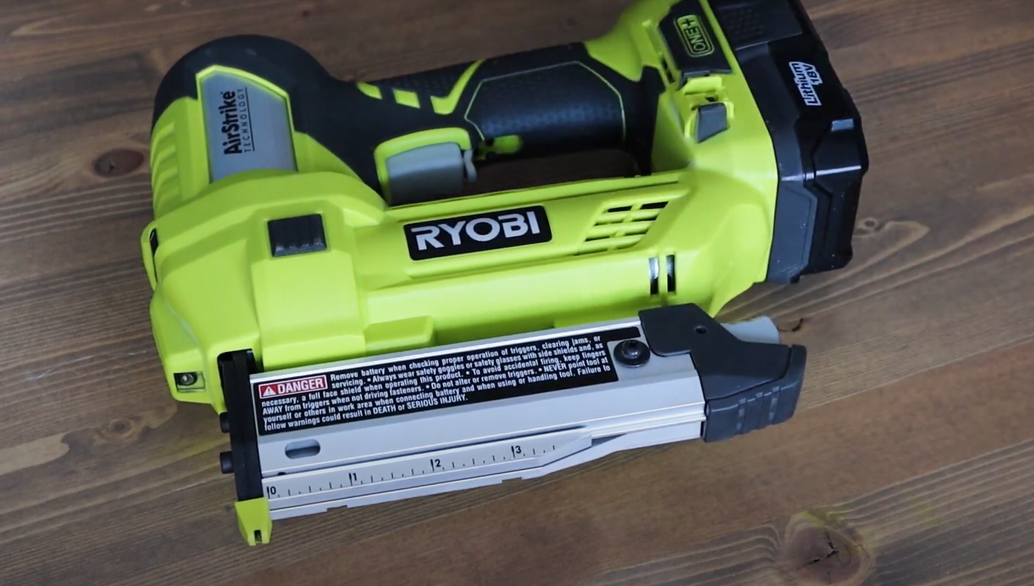 Ryobi 18-Volt One+ AirStrike Pin Nailer Review - NailersHub